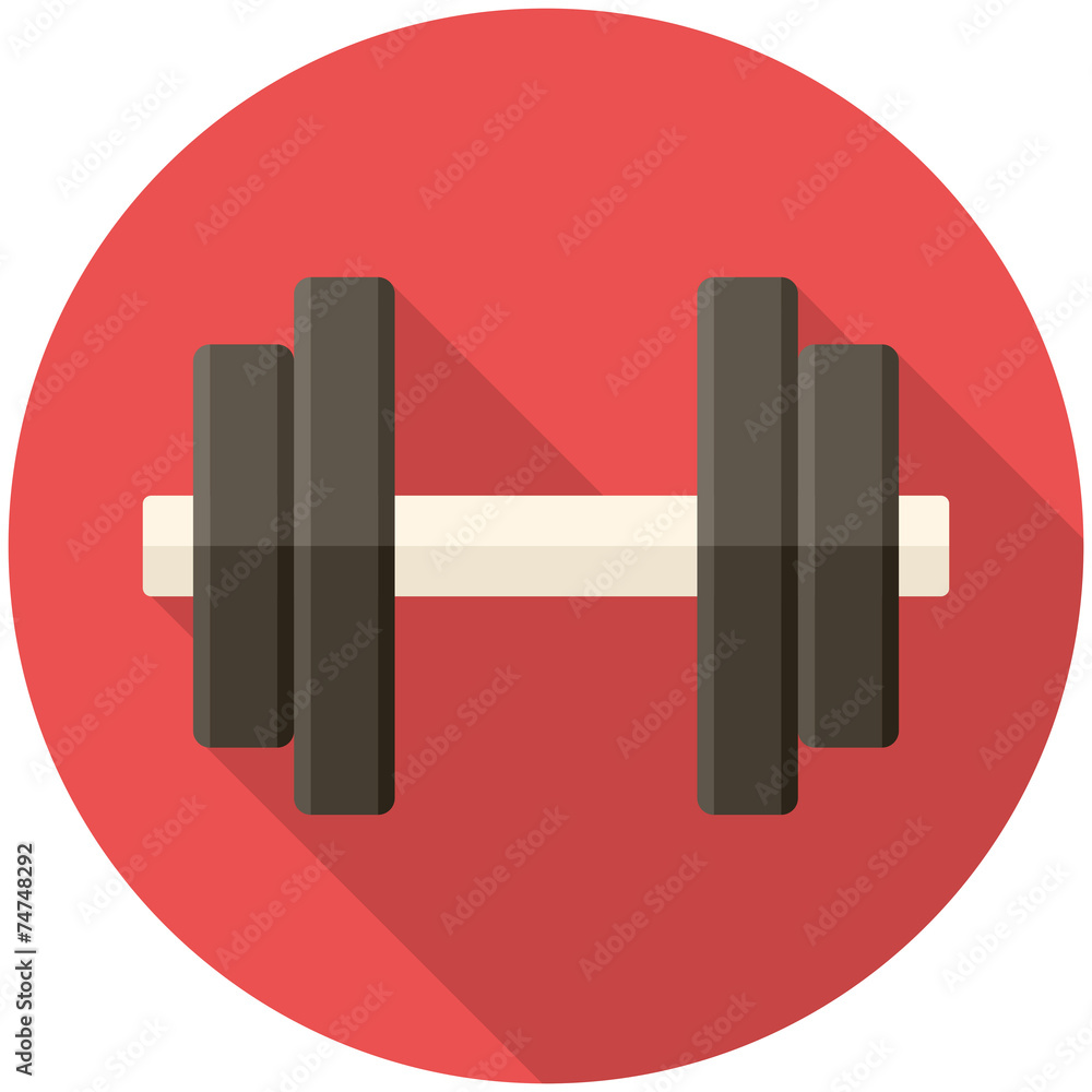 Dumbbell icon Stock Vector | Adobe Stock