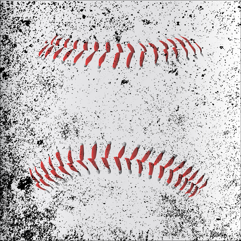 Vetor de Grunge Baseball Stitches do Stock | Adobe Stock
