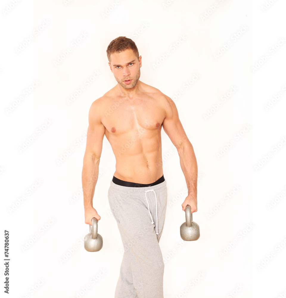 Junger sportlicher Mann Stock-Foto | Adobe Stock