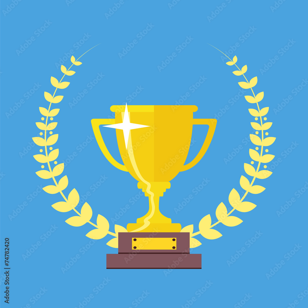 Trophy Icon Flat