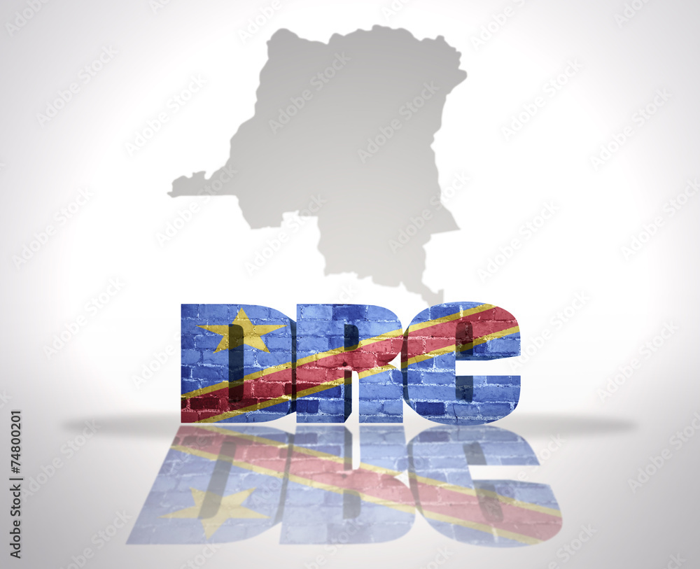 Word DRC on a map background Stock Illustration | Adobe Stock