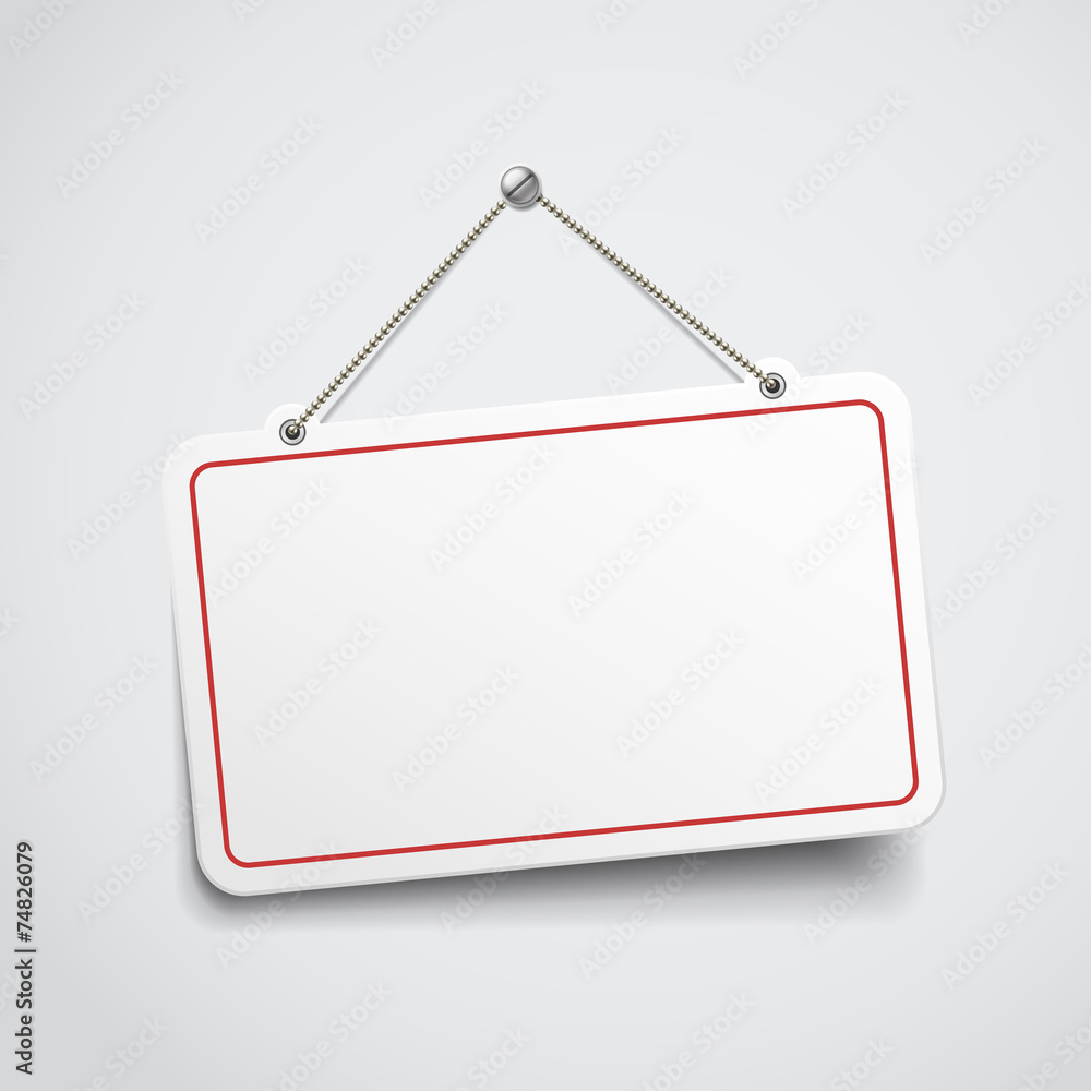 blank hanging sign Stock Vector | Adobe Stock
