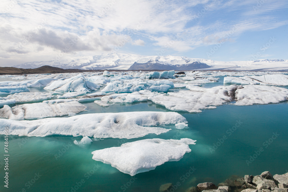 Gletschersee in Island Stock-Foto | Adobe Stock