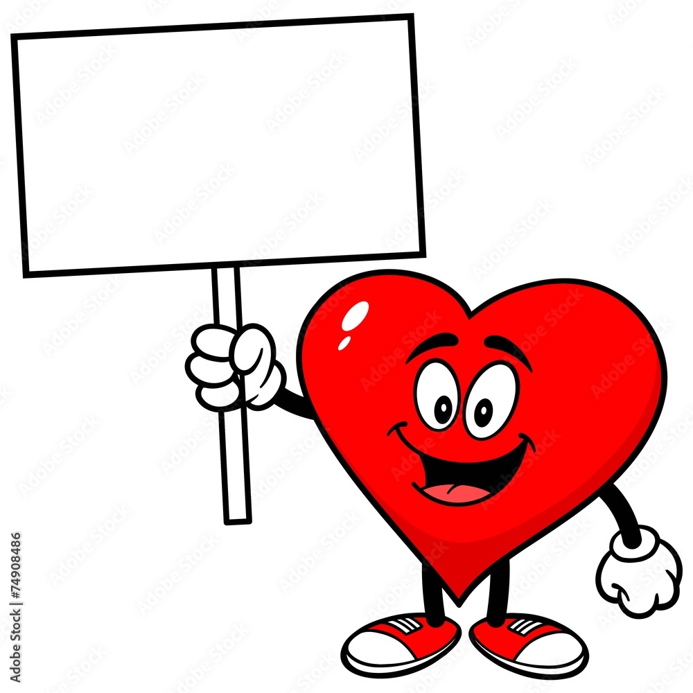 Heart with Sign Stock Vector | Adobe Stock