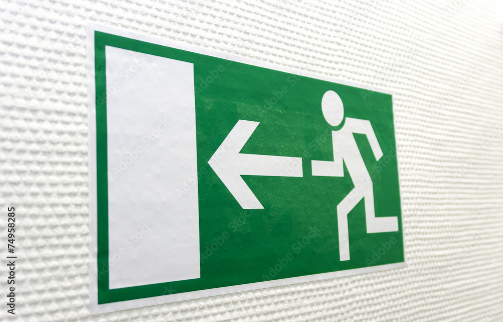 Piktogramm Fluchtweg 08460 Stock Photo | Adobe Stock