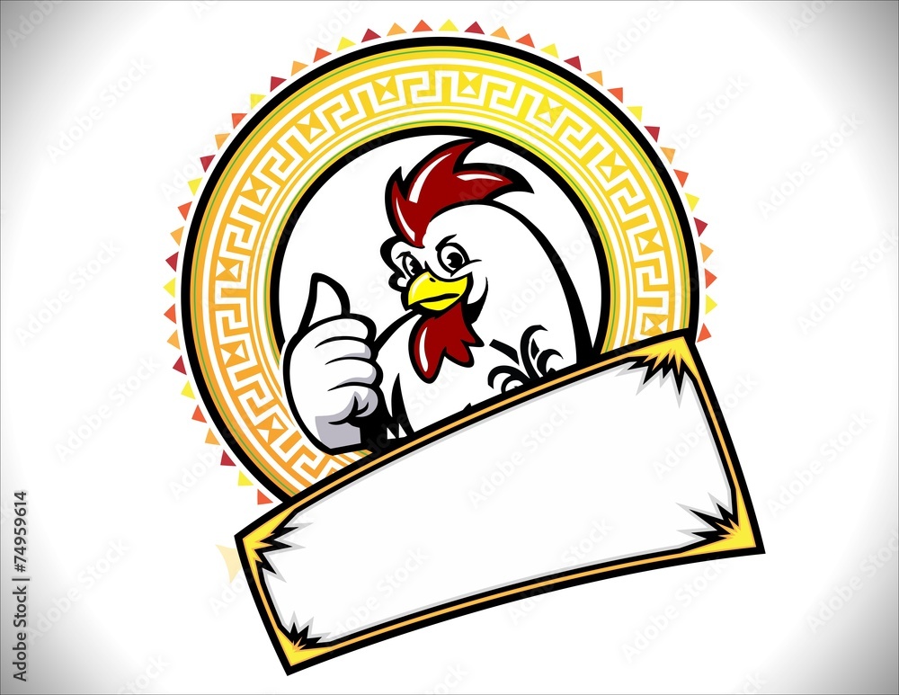 Logotipo Polleria vector de Stock | Adobe Stock