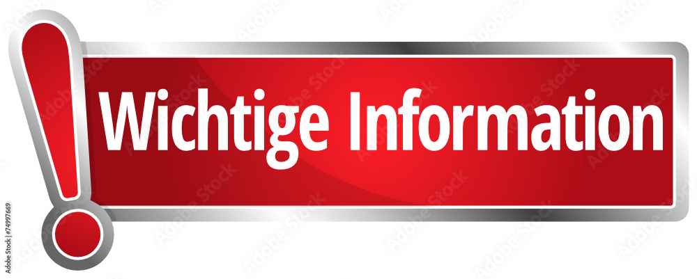 Wichtige Information Stock Vector | Adobe Stock