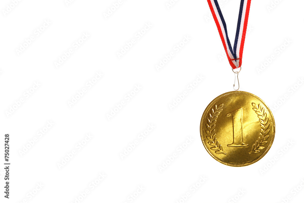golden medal first place champion isolated winner Stock Photo | Adobe Stock