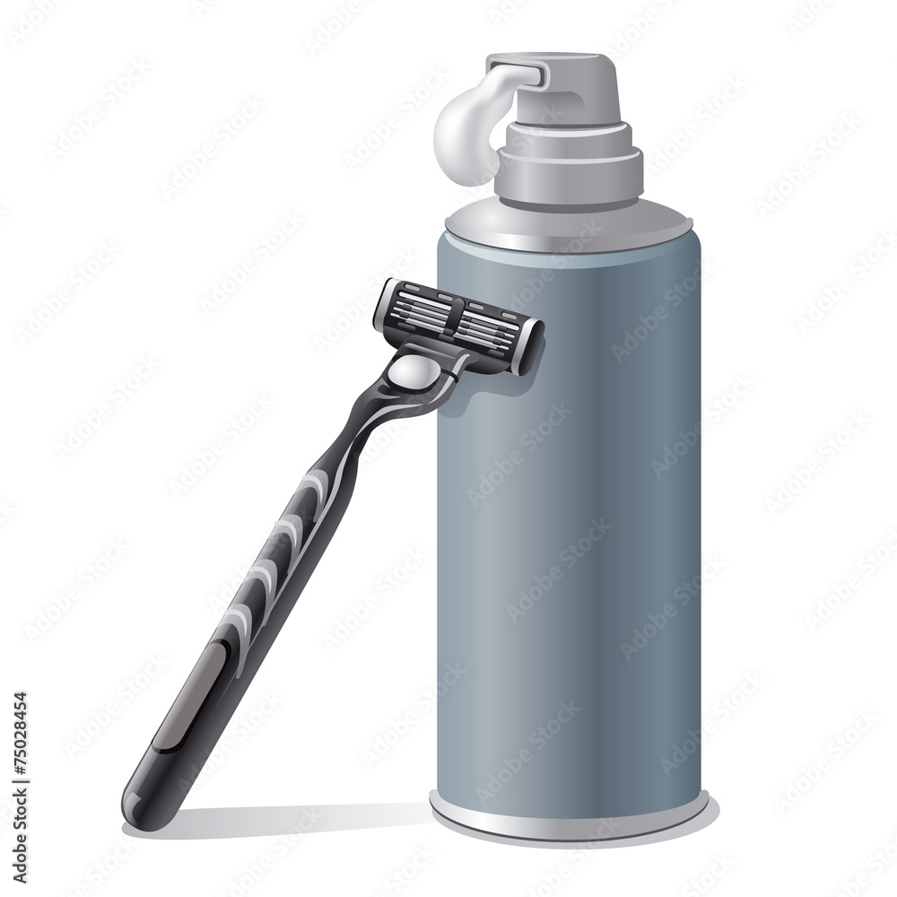 shaving cream Stock Vector | Adobe Stock