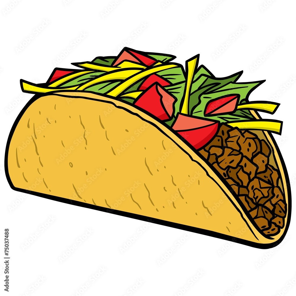 Taco Stock Vector | Adobe Stock