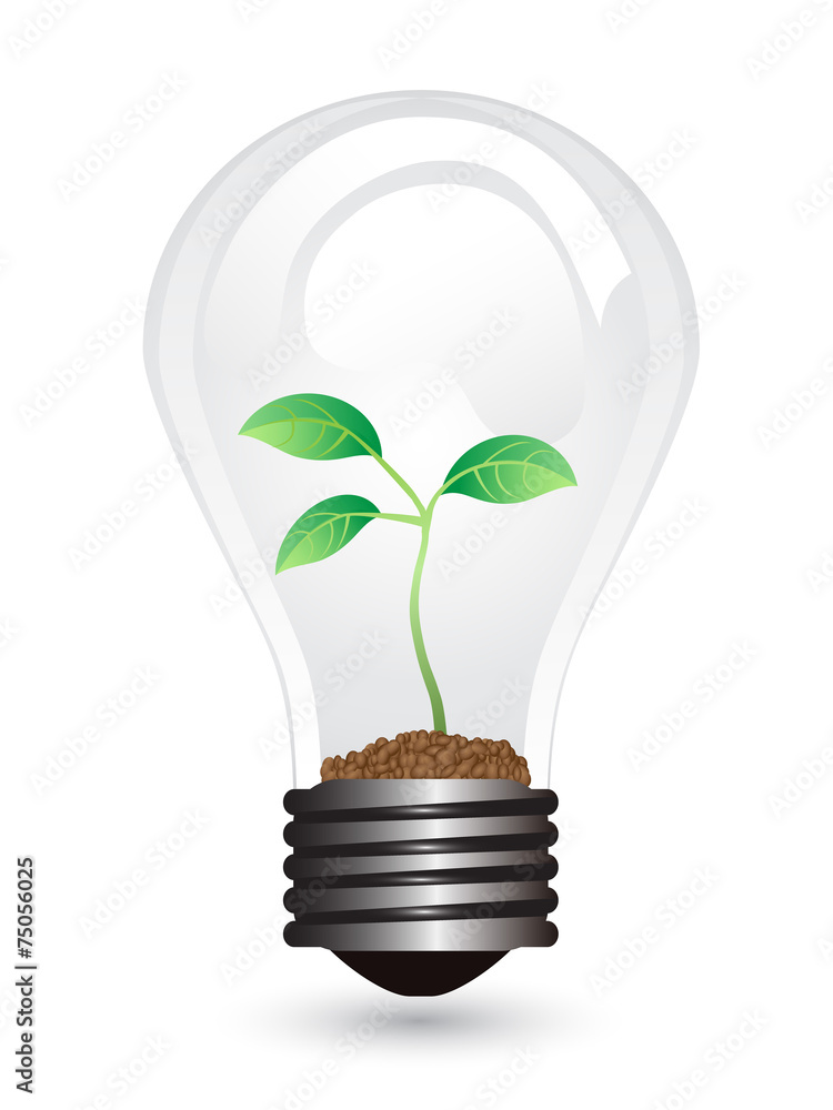 light bulb plant Stock Vector | Adobe Stock