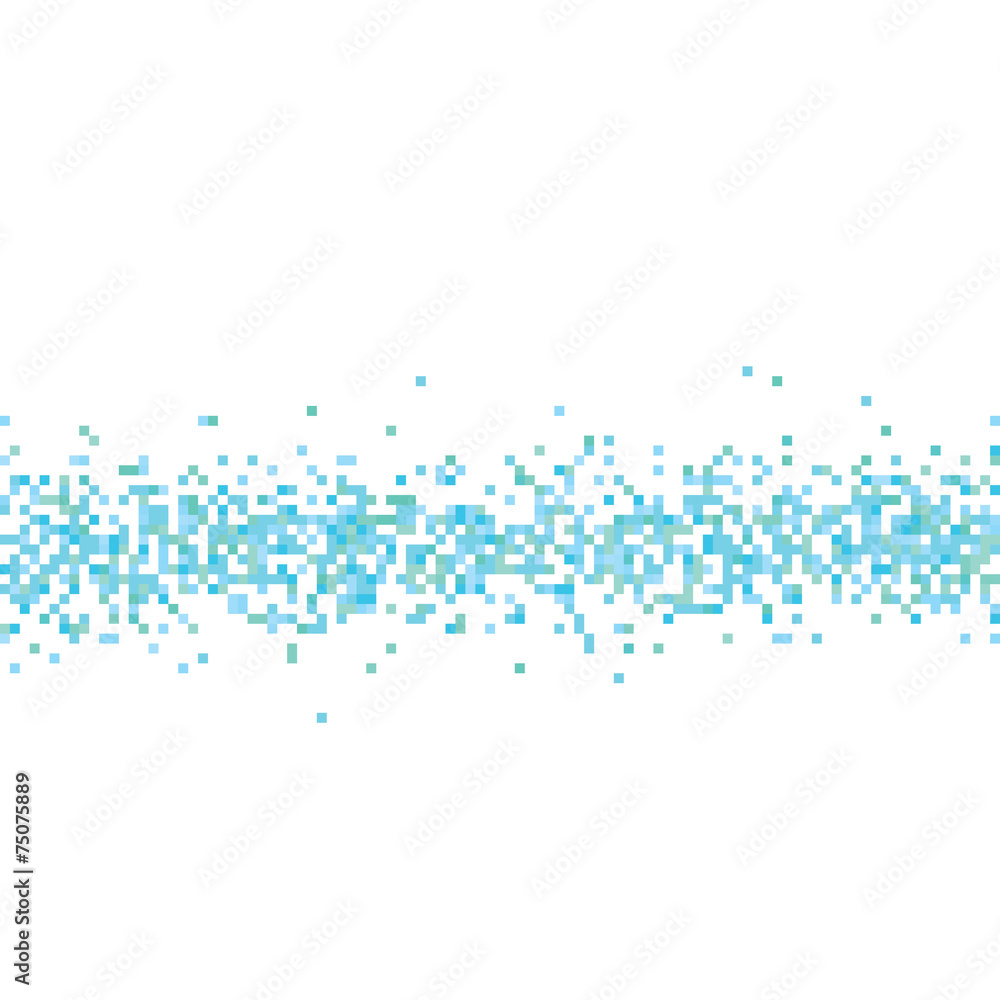 A blue pixel art pattern isolated over a white background Stock Vector ...