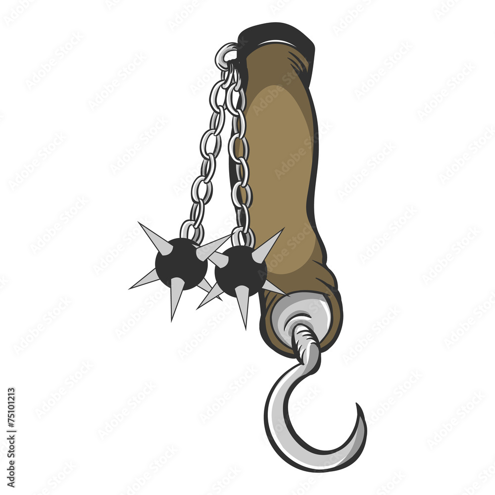 Flail Medieval Arm Brace Stock Vector | Adobe Stock