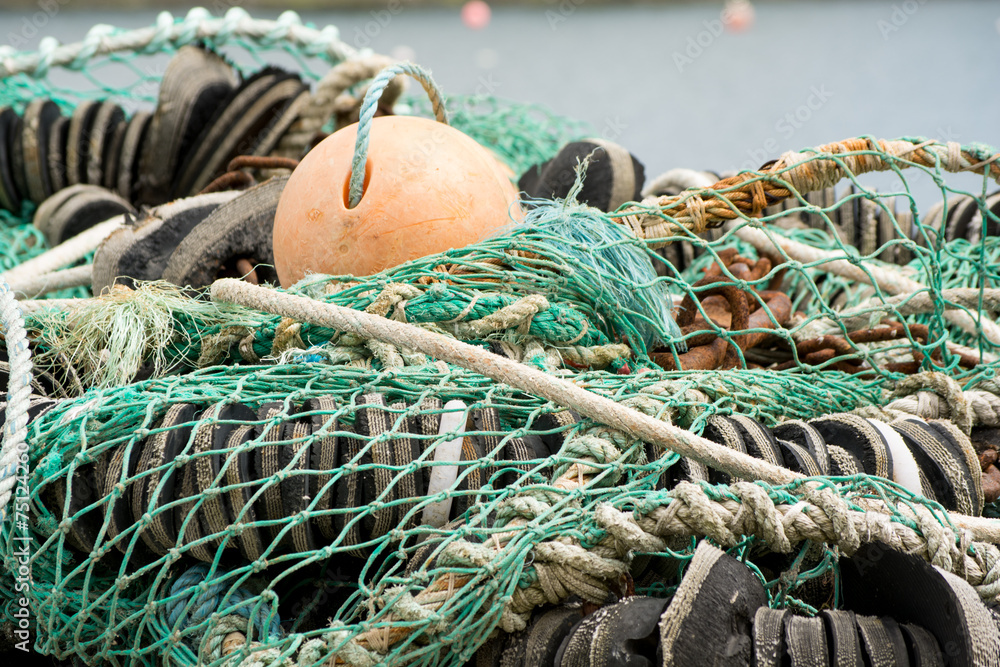 Fischernetze Stock-Foto | Adobe Stock