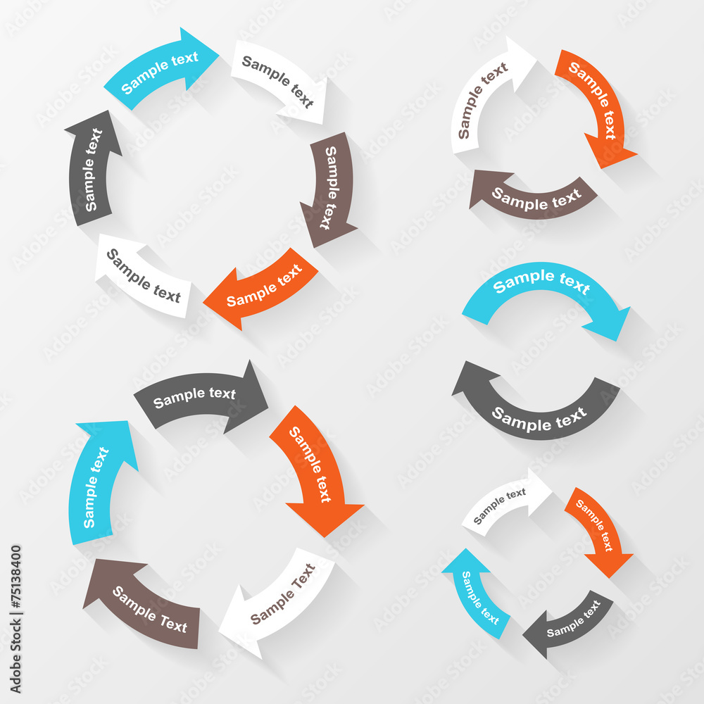 Business circle arrows infographic, diagram Stock Vector | Adobe Stock