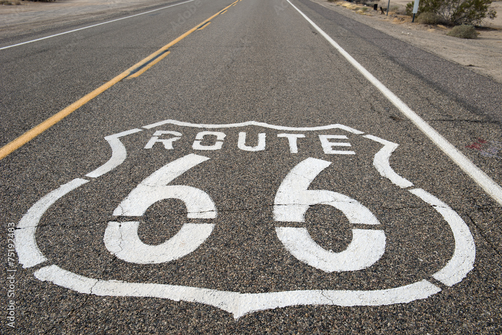 Route 66 sign Stock Photo | Adobe Stock