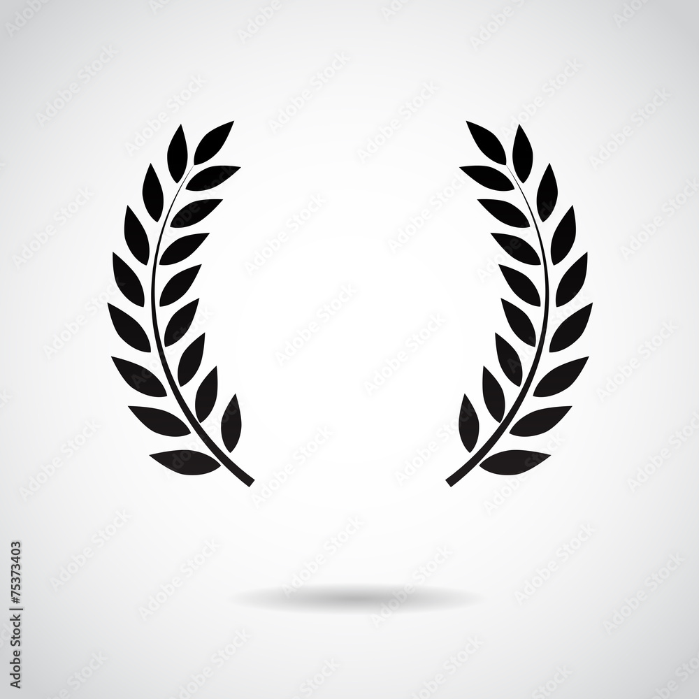 Laurel vector icon. Stock Vector | Adobe Stock