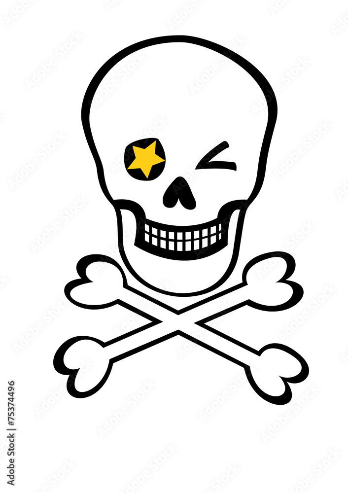 Totenkopf Stock-Vektorgrafik | Adobe Stock