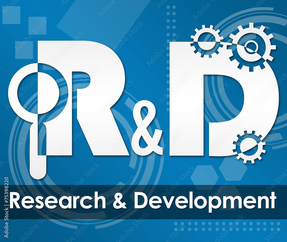 R And D - Research And Development Tecy Background Square Stock ...