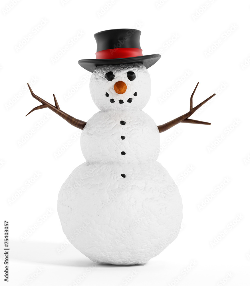 Snowman Stock Illustration | Adobe Stock