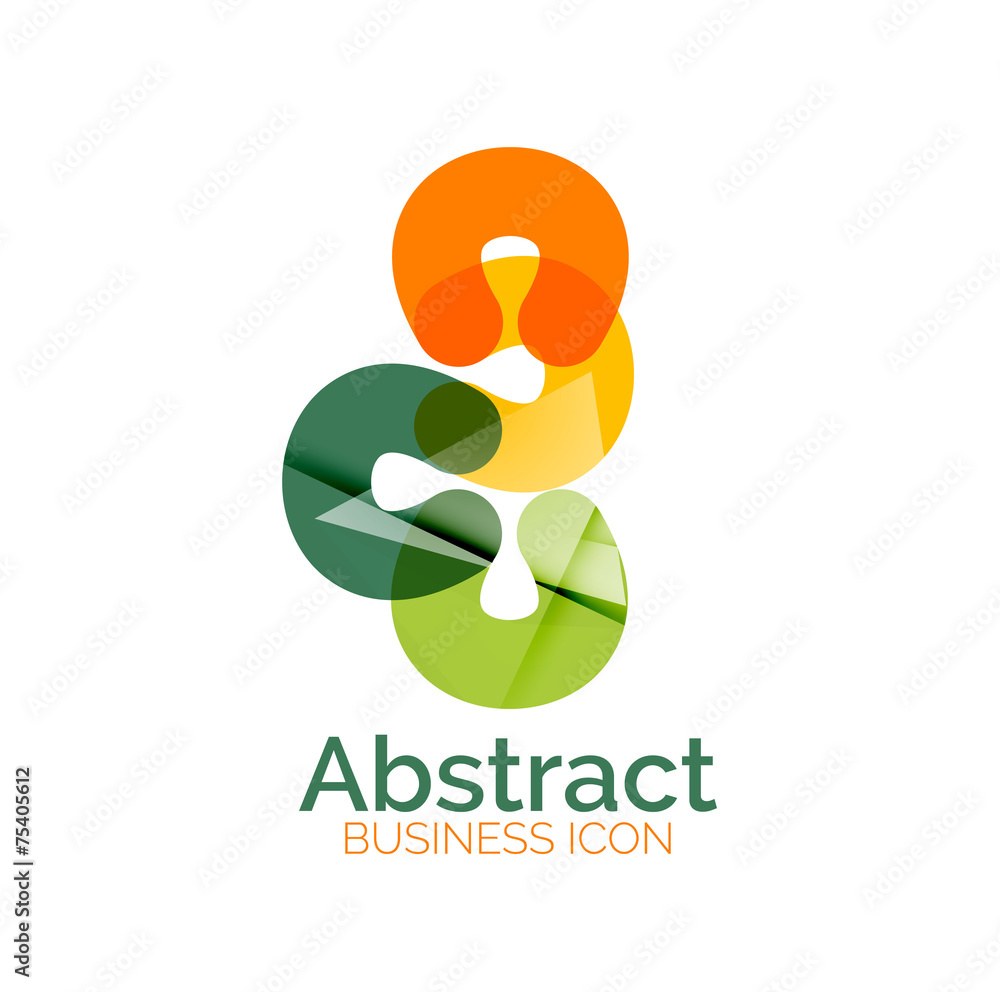 Abstract symmetric business icon Stock Vector | Adobe Stock