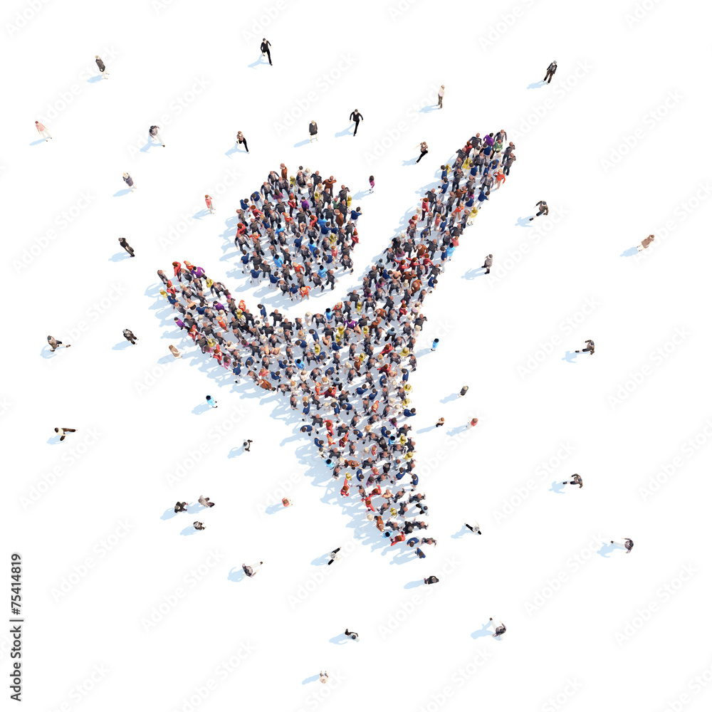 People in the form of man. Stock Illustration | Adobe Stock