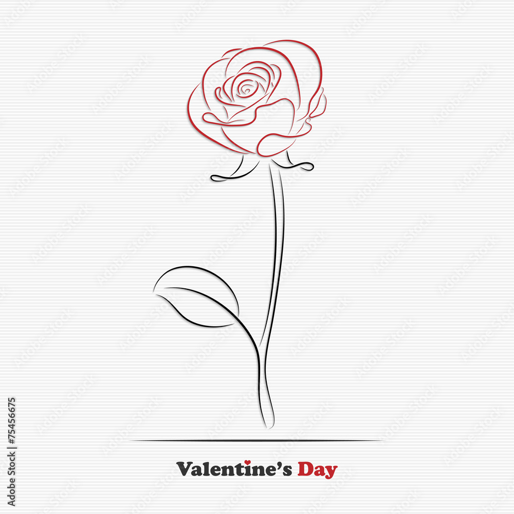 Abstract rose Stock Vector | Adobe Stock