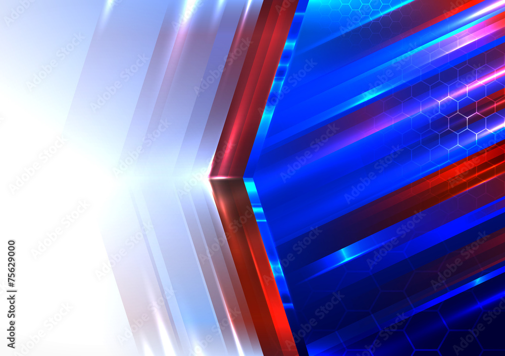 Red n blue Stock Vector | Adobe Stock