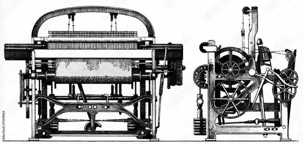Roberts Loom ca. 1830 Stock Photo | Adobe Stock