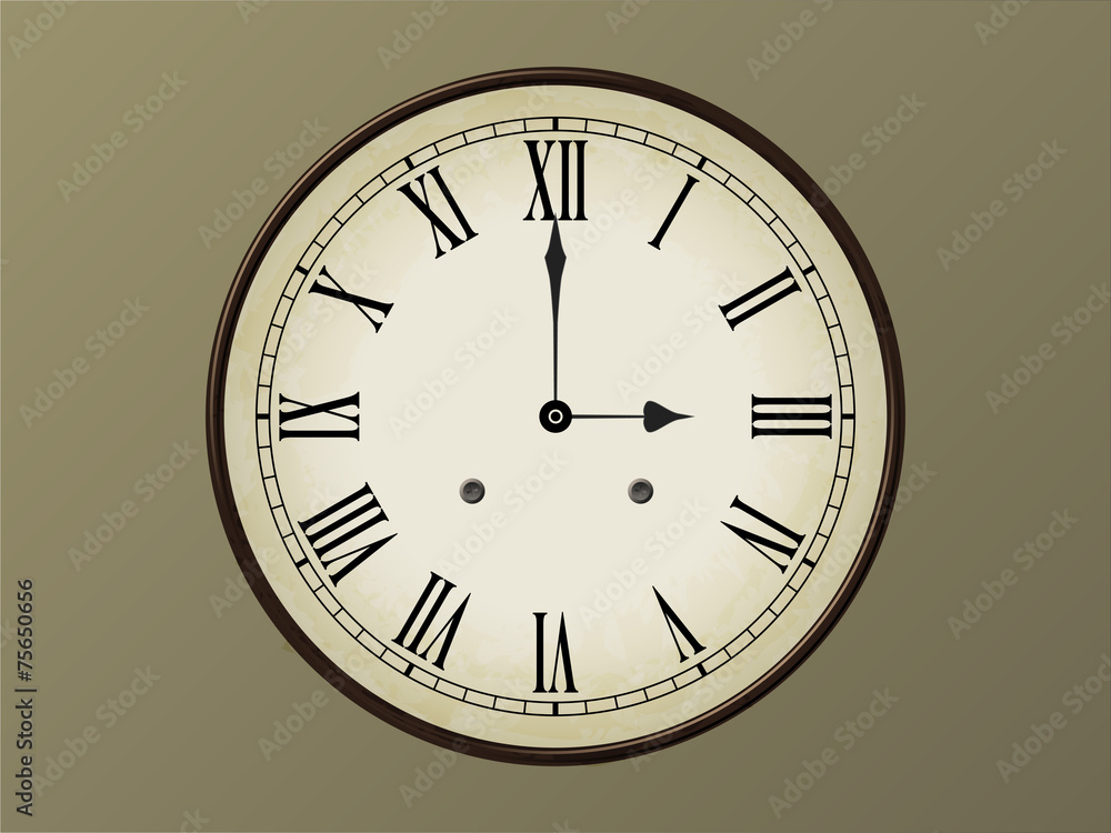 Horloge 3h Stock-Vektorgrafik | Adobe Stock