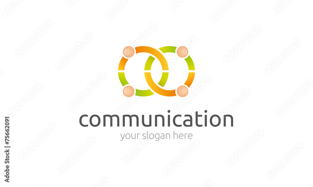 Communication Logo Stock Vector | Adobe Stock