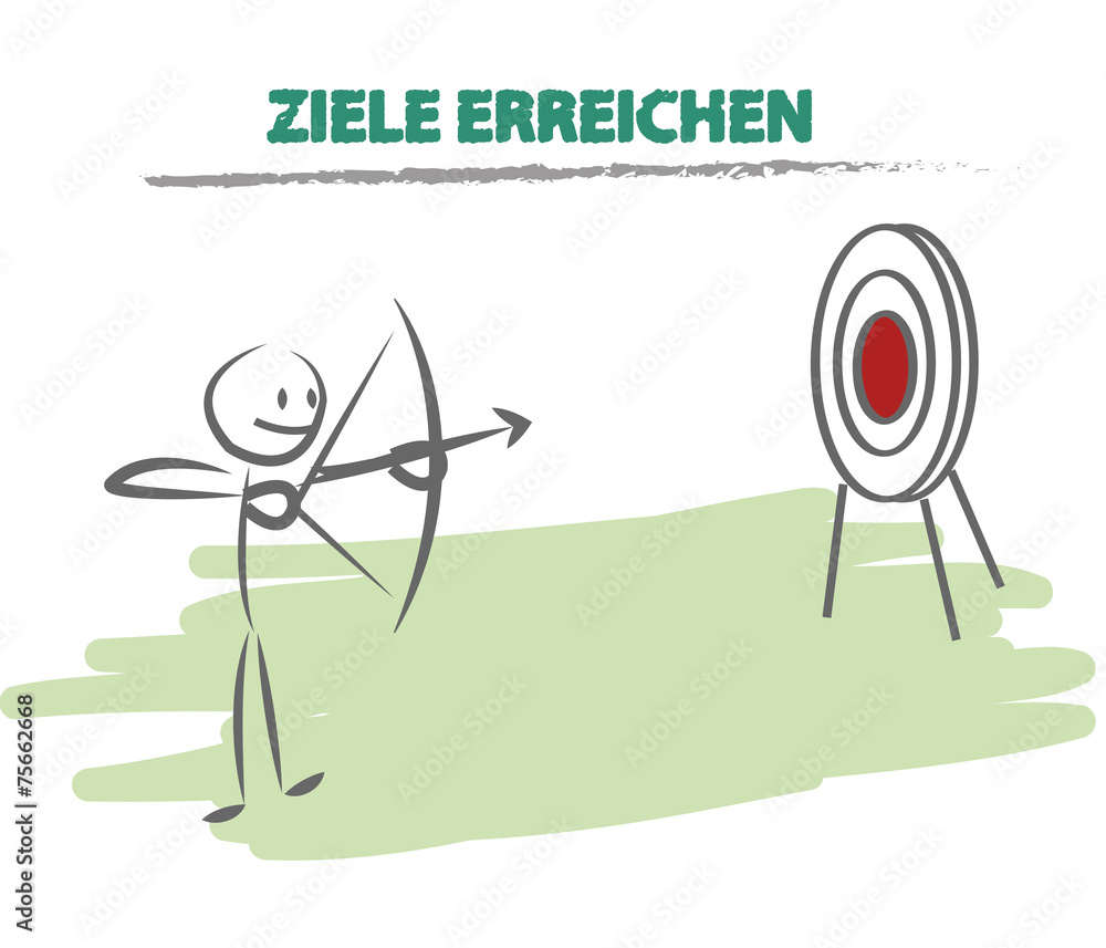 ziele erreichen Stock-Vektorgrafik | Adobe Stock