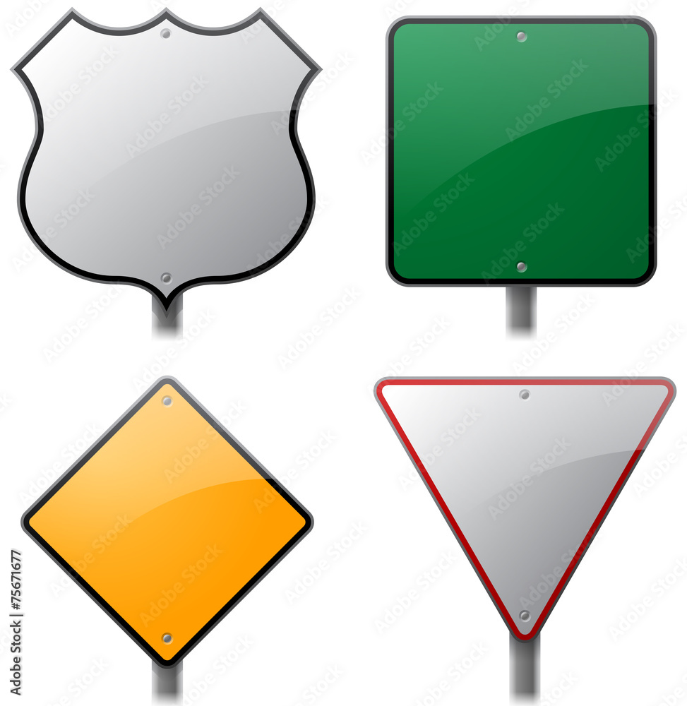 Blank Highway Signs Clip Art