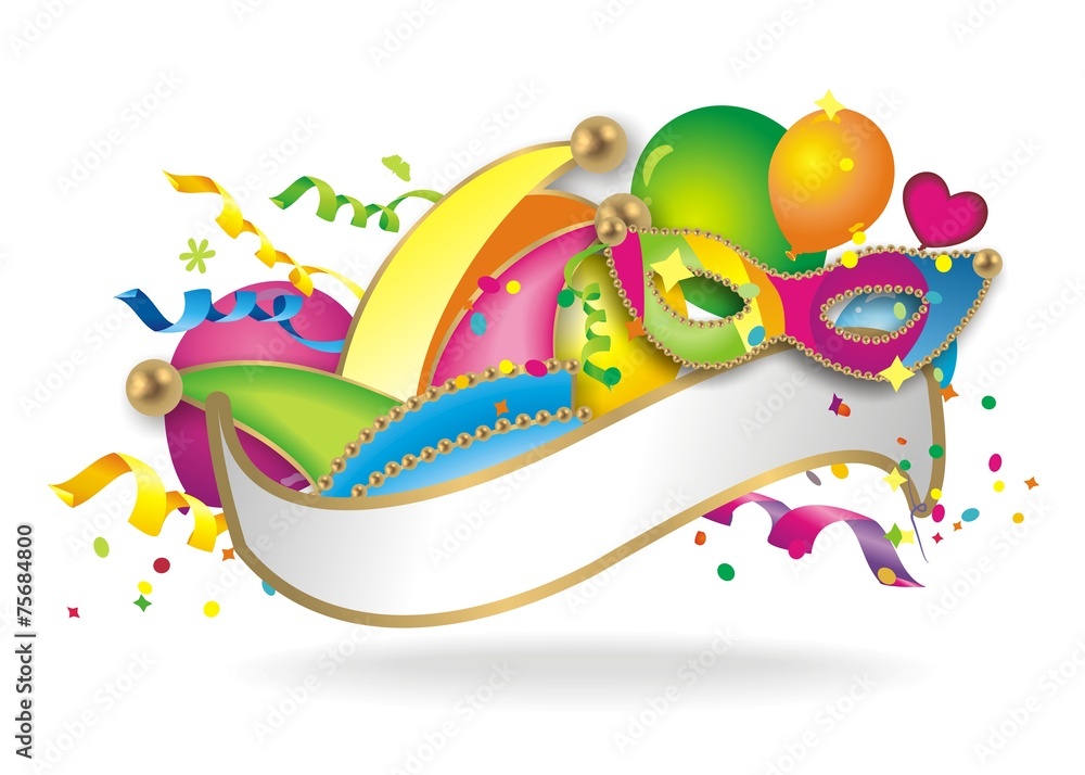 Faschingshintergrund Stock-Vektorgrafik | Adobe Stock