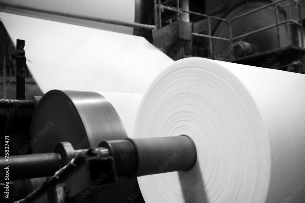 Paper mill Machine Stock Photo | Adobe Stock