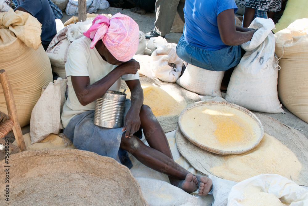 Marktszene, Verrettes, Haiti Stock-Foto | Adobe Stock