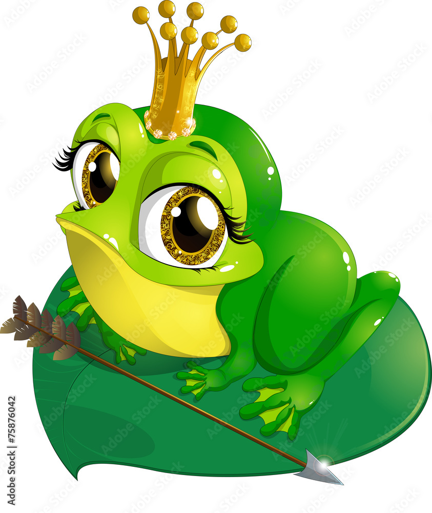 Princess the frog Stock Vector | Adobe Stock