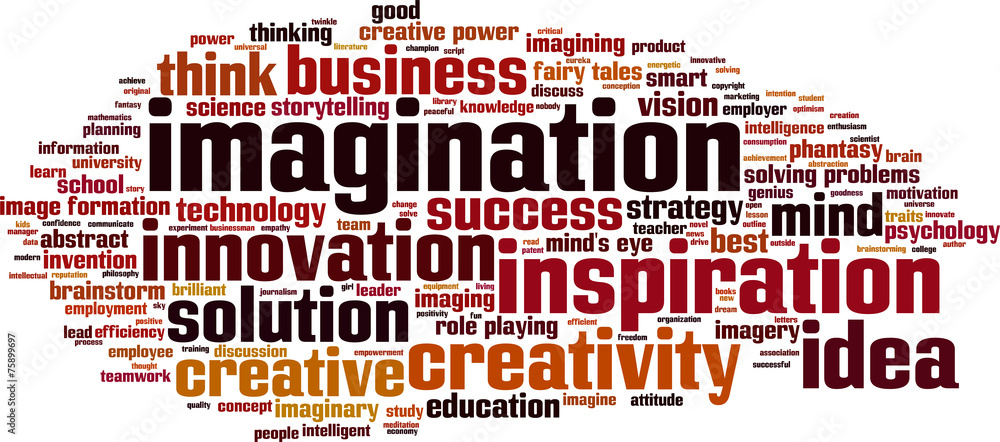 Imagination word cloud concept. Vector illustration Stock Vector ...