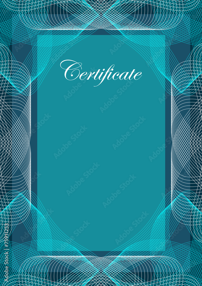 Certificate, vector background, template design Stock Vector | Adobe Stock