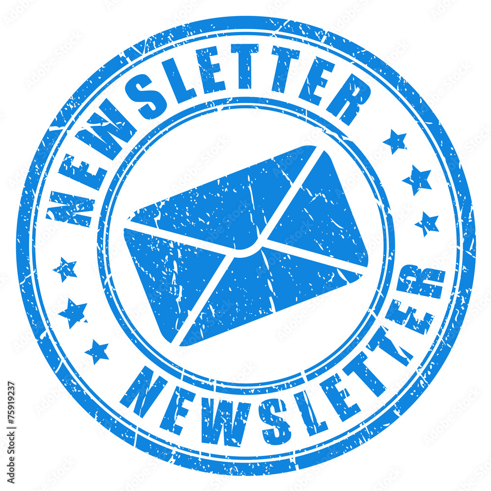 Newsletter stamp Stock Vector | Adobe Stock