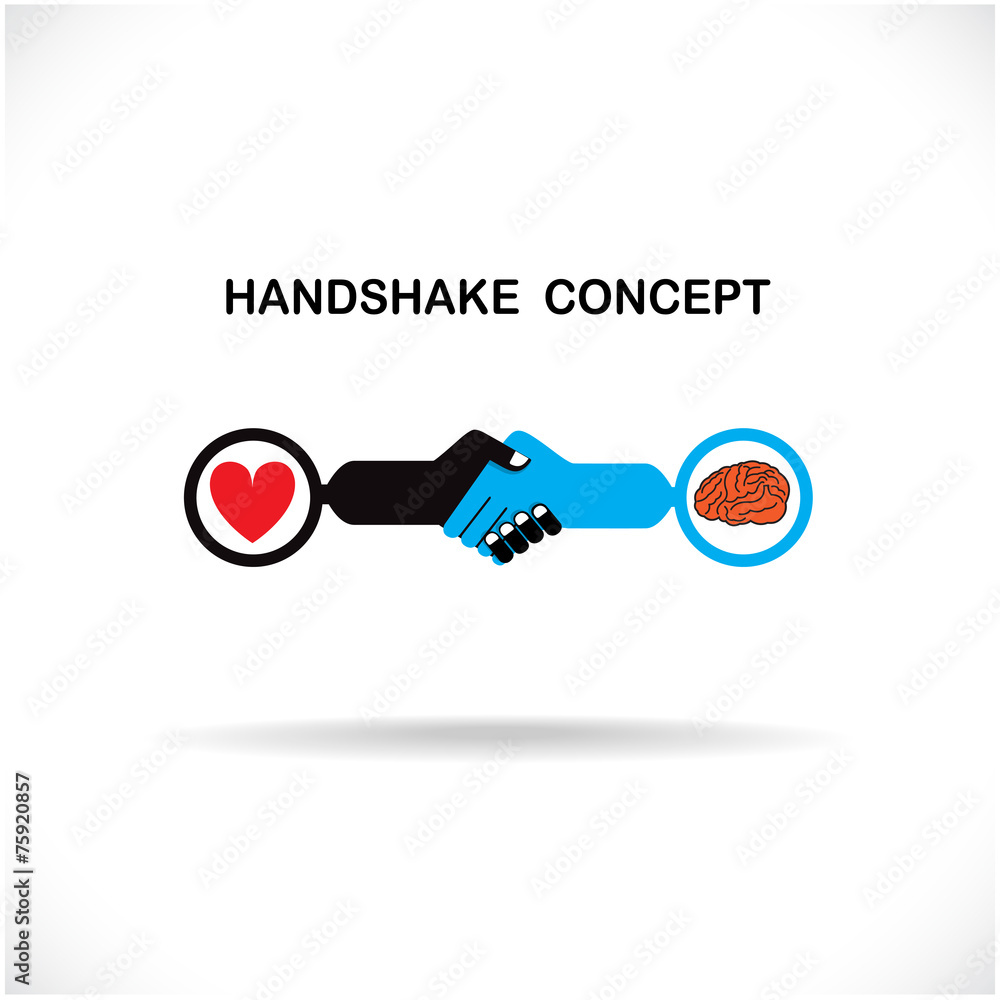 Business partners shaking hands as a symbol of unity, handshake Stock ...