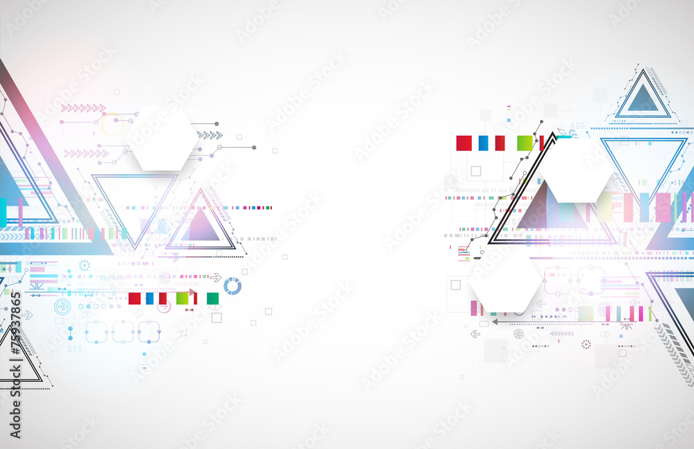 Abstract technology triangle background. Stock Vector | Adobe Stock