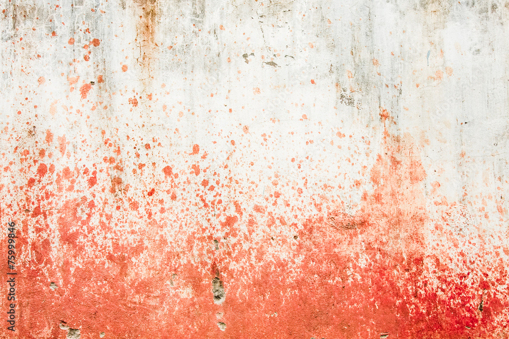 Concrete wall with blood splatters Stock Photo | Adobe Stock