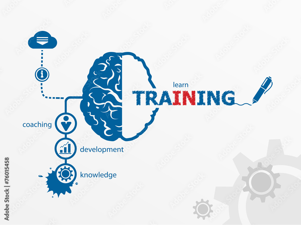 Training. Business vector concept Stock Vector | Adobe Stock