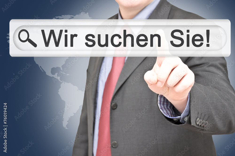 Wir suchen sie Stock-Foto | Adobe Stock