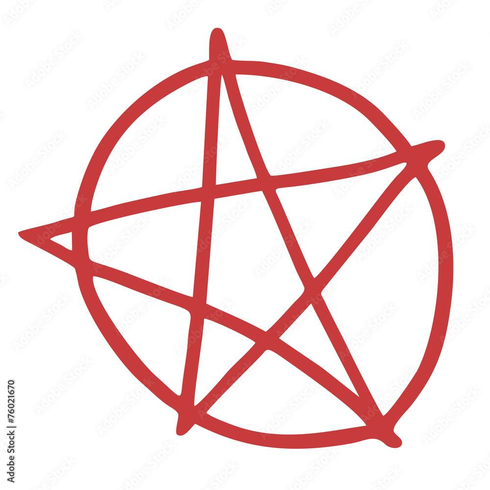 Hell pentagram symbol vector de Stock | Adobe Stock