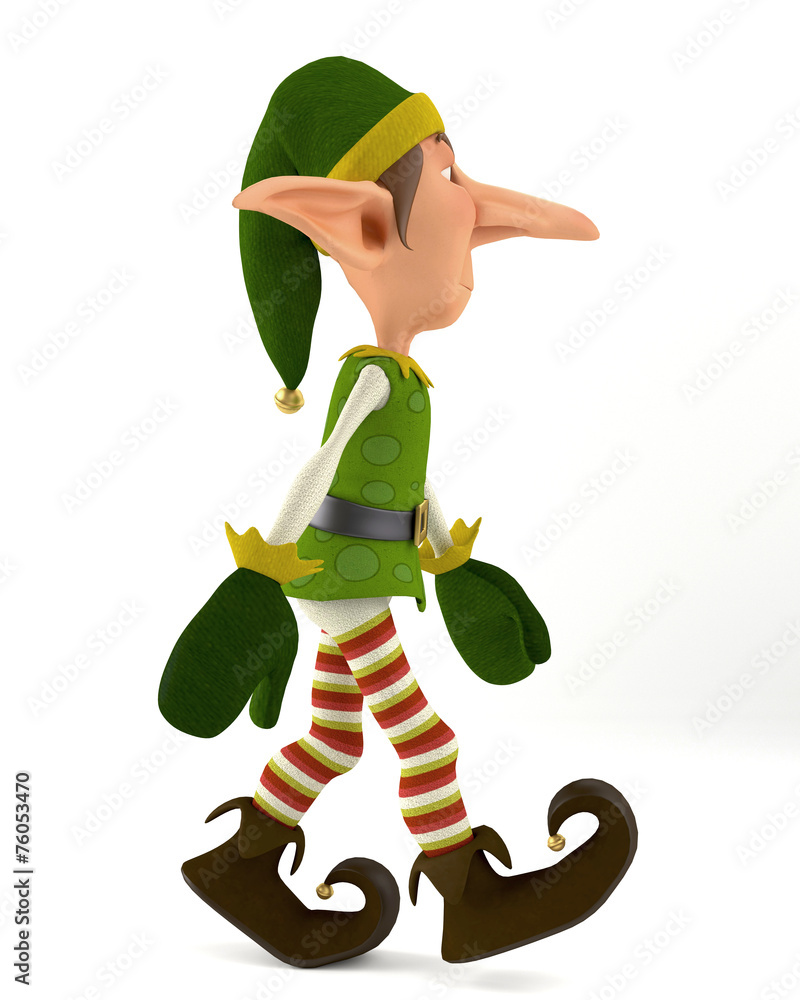 elf walking side view Stock Illustration | Adobe Stock