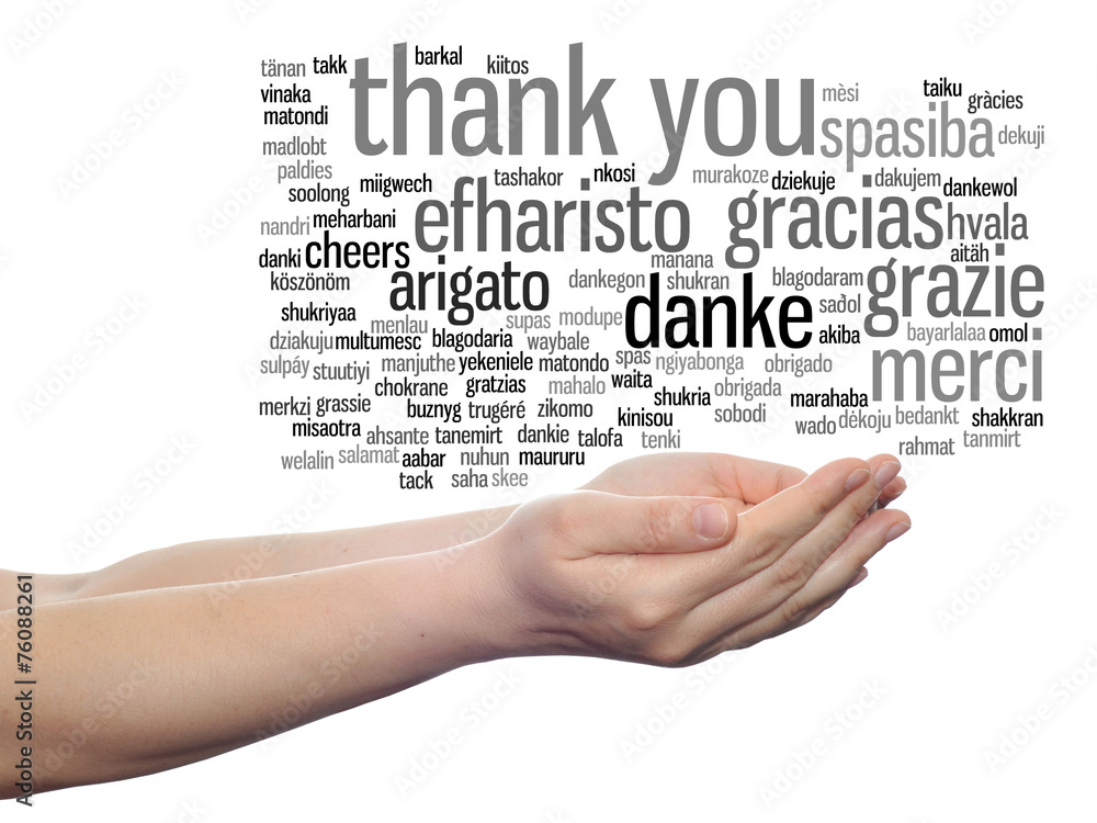 Conceptual thank you word cloud isolated ilustração do Stock | Adobe Stock Conceptual thank you word cloud isolated ilustração do Stock | Adobe Stock