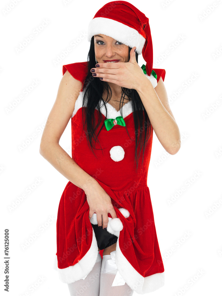 Sexy Santa Pin Up Model Stock Photo | Adobe Stock