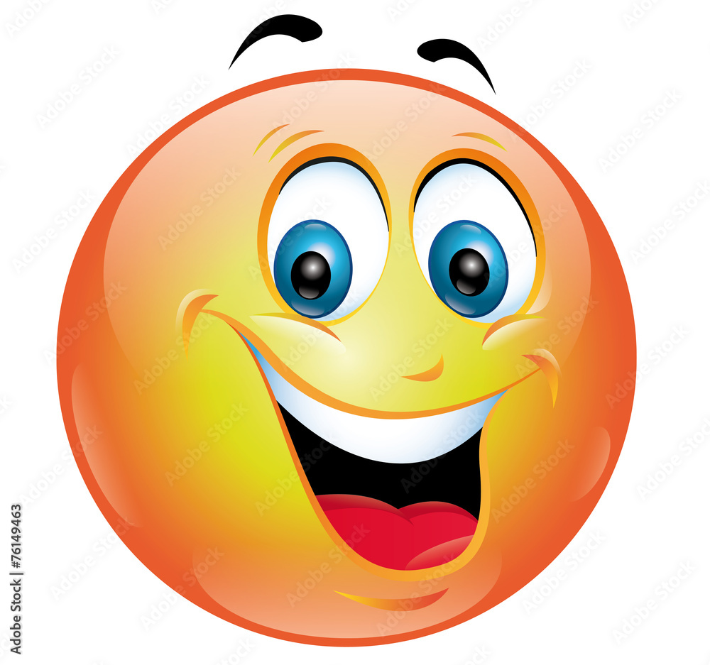 SMILEY TETE_HEUREUX Stock Illustration | Adobe Stock